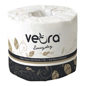 VEORA EMBOSSED TOILET TISSUE 2-PLY 100X100MM 48 ROLLS/CTN