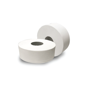 SOFEEL JUMBO TISSUE ROLLS 2PLY 91MM X 300M WHITE, 8 ROLLS/CT