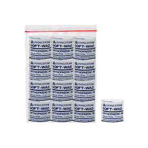 Soft Wad Undercast Padding 5cm x 3m - Natural White, 12-Pack