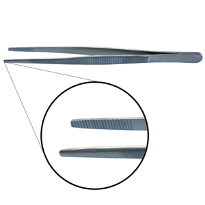 LIV DRESSING THUMB FORCEPS 14CM 20G BLUNT POINTS S/S EACH