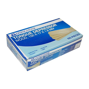 LIV TONGUE DEPRSSR BEV EDGE WOOD 150X17X1.6MM 100/BX 5000/CT