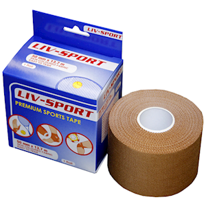 LIV-SPORT PREM RIGID STRAPPING SPORT TAPE 50MMX13.7M SKIN EA